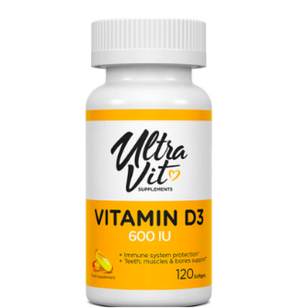 ᐉ UltraVit Vitamin D3 600 IU Softgels (120 капс) від Стаса Бороди
