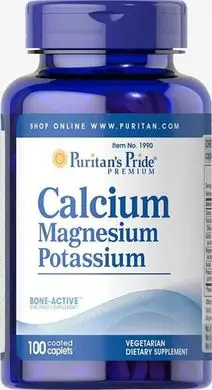ᐉ Puritan's Pride Calcium Magnesium and Potassium 250 mg/49 mg 100 ...