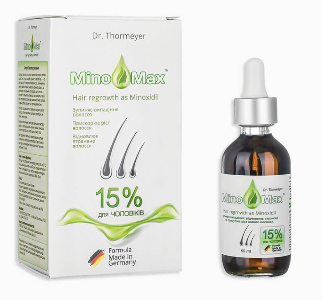 ᐉ Лосьйон MinoMax Minoxidil 15% 60мл від Стаса Бороди