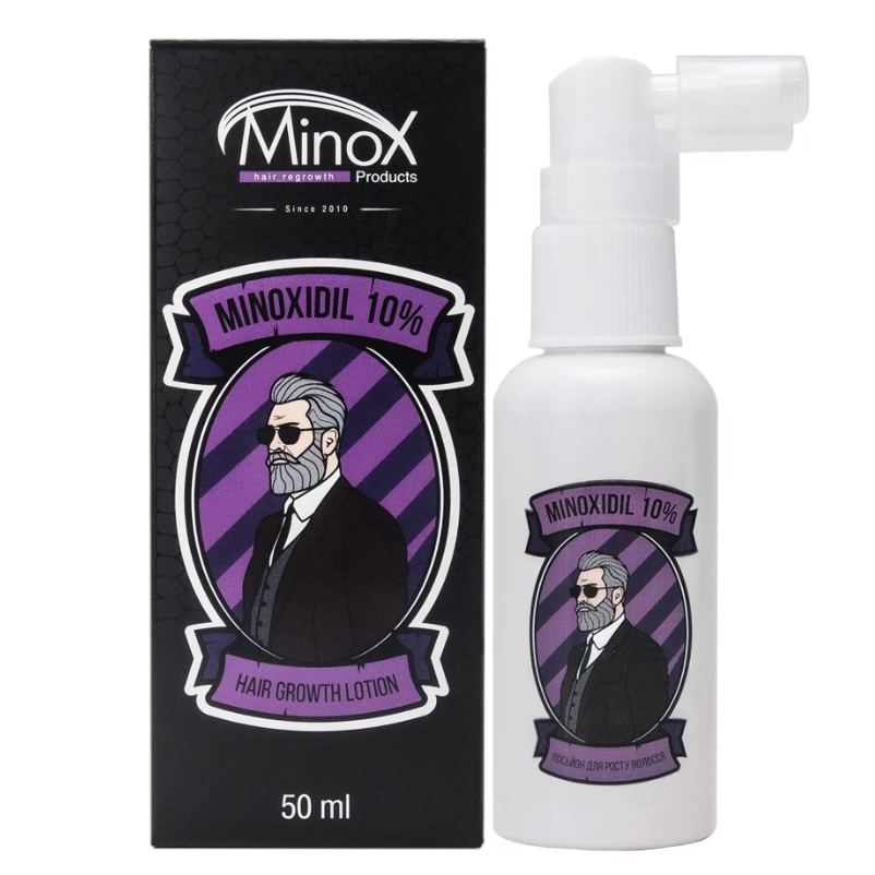 ᐉ Лосьйон для росту волосся та бороди Minoxidil MINOX 10% від Стаса Бороди