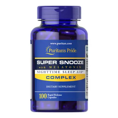 ᐉ Puritan's Pride Super Snooze with Melatonin 100 капс від Стаса Бороди